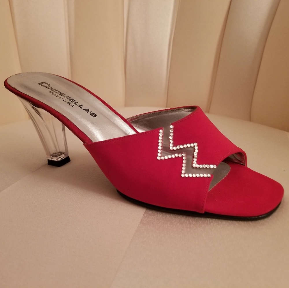 Red Cinderella Mule - Gem